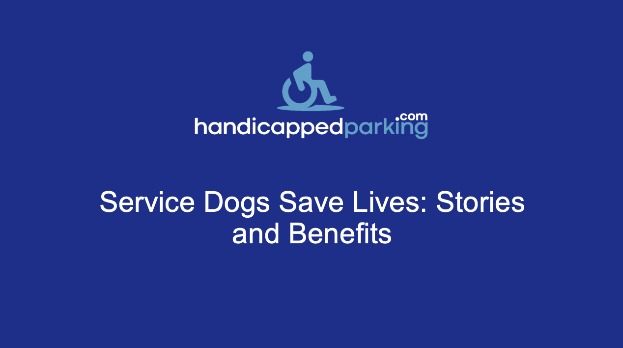 Service Dogs Save Lives: Stories and Benefits | Handicapped Parking